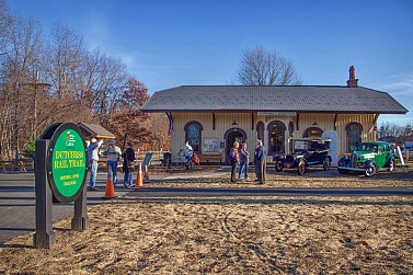 The opening of the Dutchess Rail Trail, and the Hopewell Junction Depot ...
